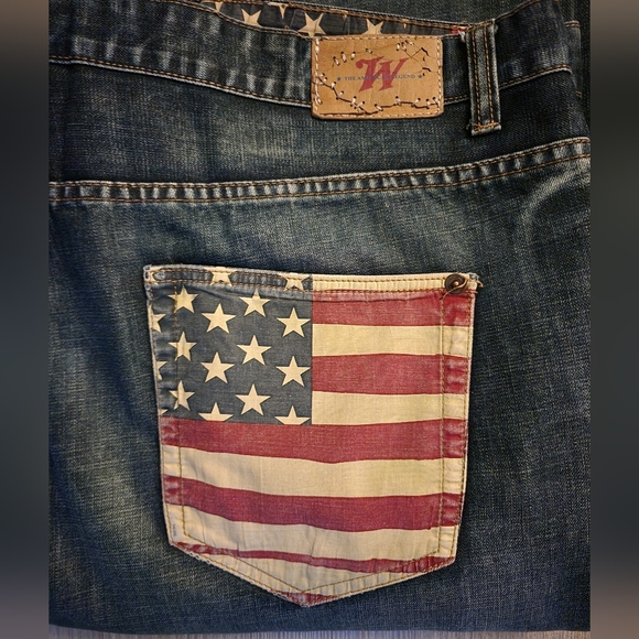 Winchester | Jeans | Winchester American Flag Themed Denim Washed Jeans ...